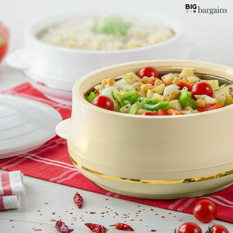 3Pc 4Pc Plastic Hot Pot Thermal Insulated Casserole Set Food Warmer ...