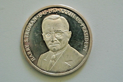 HENRY TRUMAN 1945/1953 XXXIII PRESIDENT SILVER poids 17gr PROOF | eBay