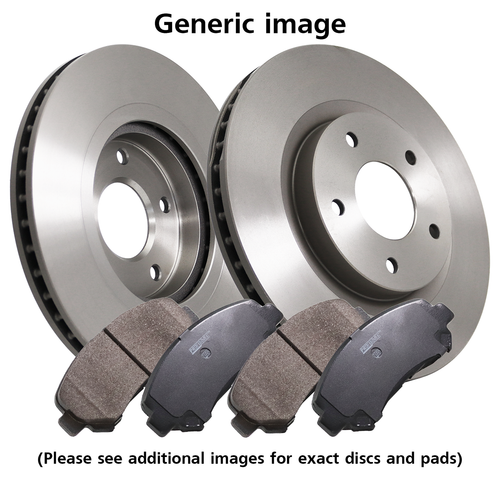 2x Vented Brake Discs and Pads fits VAUXHALL GRANDLAND X 2.0D Front 17 ...