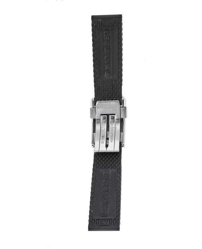 Breitling Rubber 22-20mm Black Aero Style 279S-A20D.4-PO | eBay