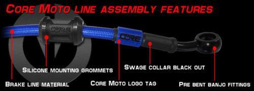 Yamaha R6 R6R Brake Lines (Non-ABS) 2006-2016 2017 2018 Front Rear Red ...