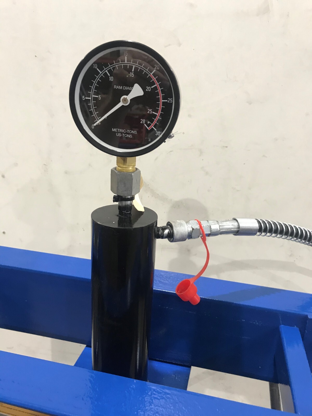 Air Hydraulic Shop Press 20 ton, Hydraulic Ram With Gauge (SP20AH ...