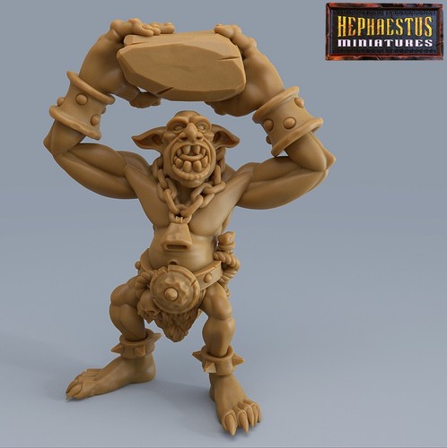 Goblin Troglin (Goblin/Troll Mutant)-32mm Miniatures DnD Fantasy ...