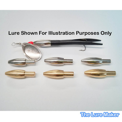 Nickel & Brass Bullet Head Bodies Assorted 3 Weights for Flying C's ...