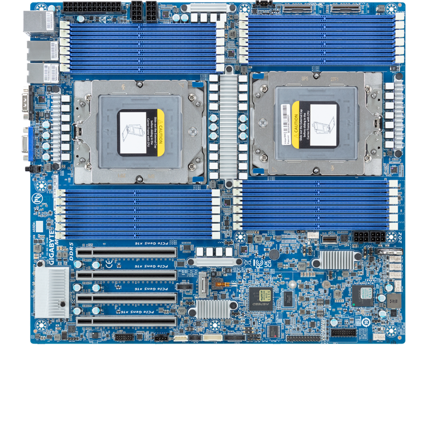 Gigabyte MZ73-LM0 +2xAMD EPYC 9654 +24xSK 16g 4800=384g DDR5 RAM ...