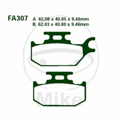 Paire Plaquettes EBC R FA307R 732.56.08 Yamaha 450 Kodiak Voiture 4X4 ...