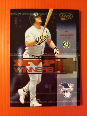 Jason Giambi Sp Mvp Winners Mw 19 Oakland Athletics 2004 Leaf