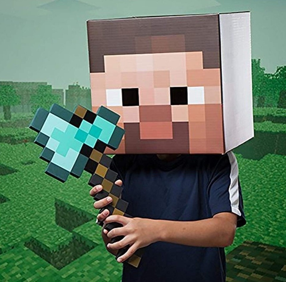 ThinkGeek Minecraft Diamond Axe - Chop Your Way to Minecraft Success ...