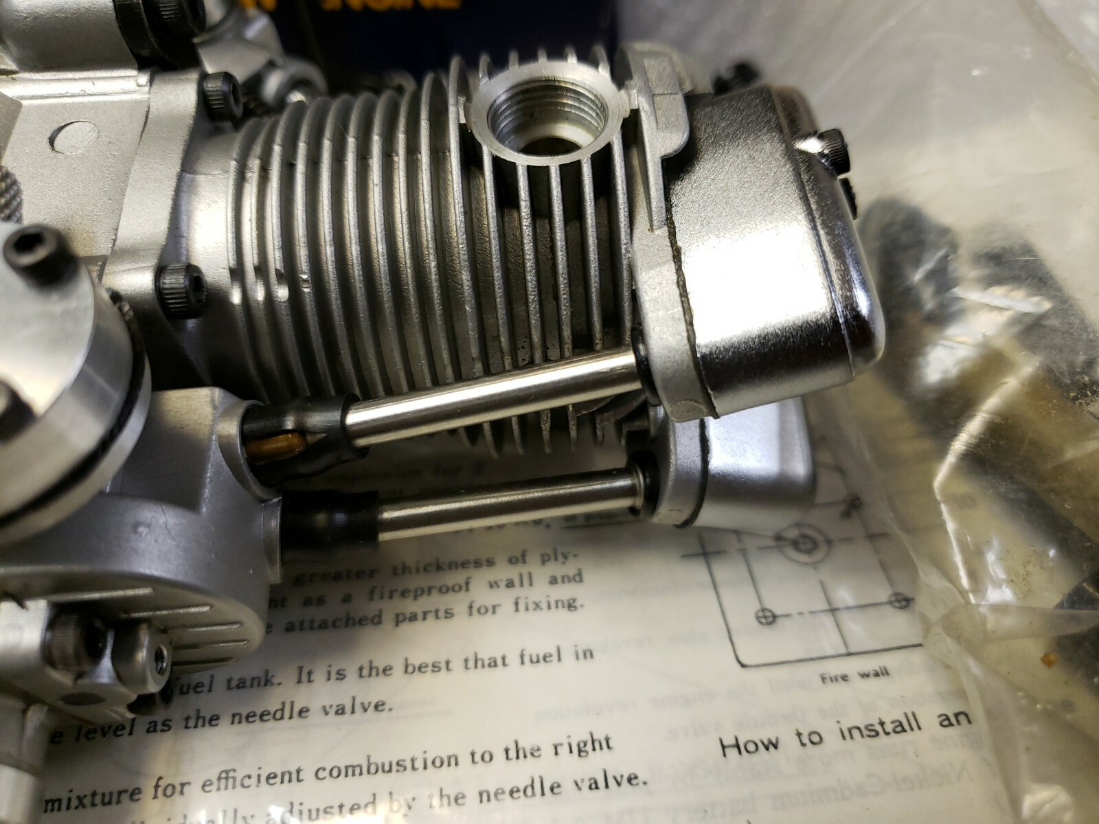 Saito Engine - Saito FA-130T flat twin four stroke Hemi-Heads - Nice ...
