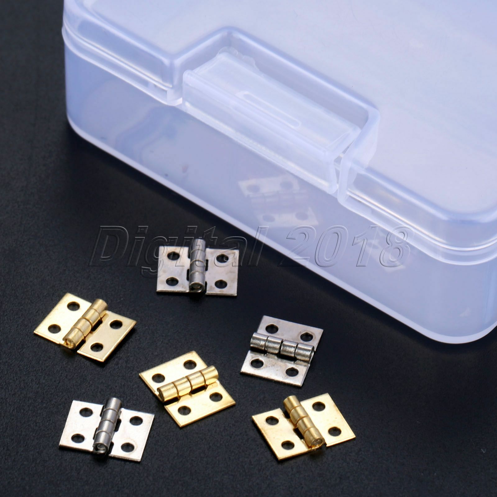 100pc Small Drawer Hinges Gift Jewelry Box Dollhouse Cabinet Door Hinge ...