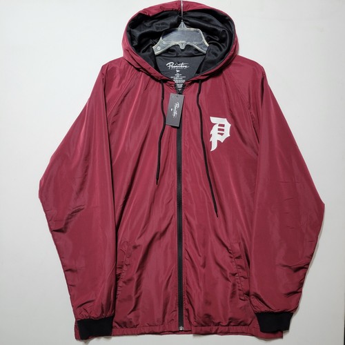 Primitive Men’s XL Bomber Varsity Jacket Maroon Skateboarding Hooded ...