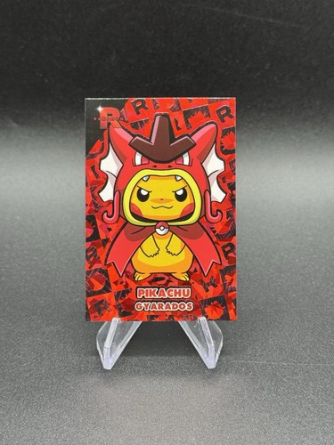 Poncho Pikachu Shiny Gyarados Red Holo Pokemon Card Database Team ...