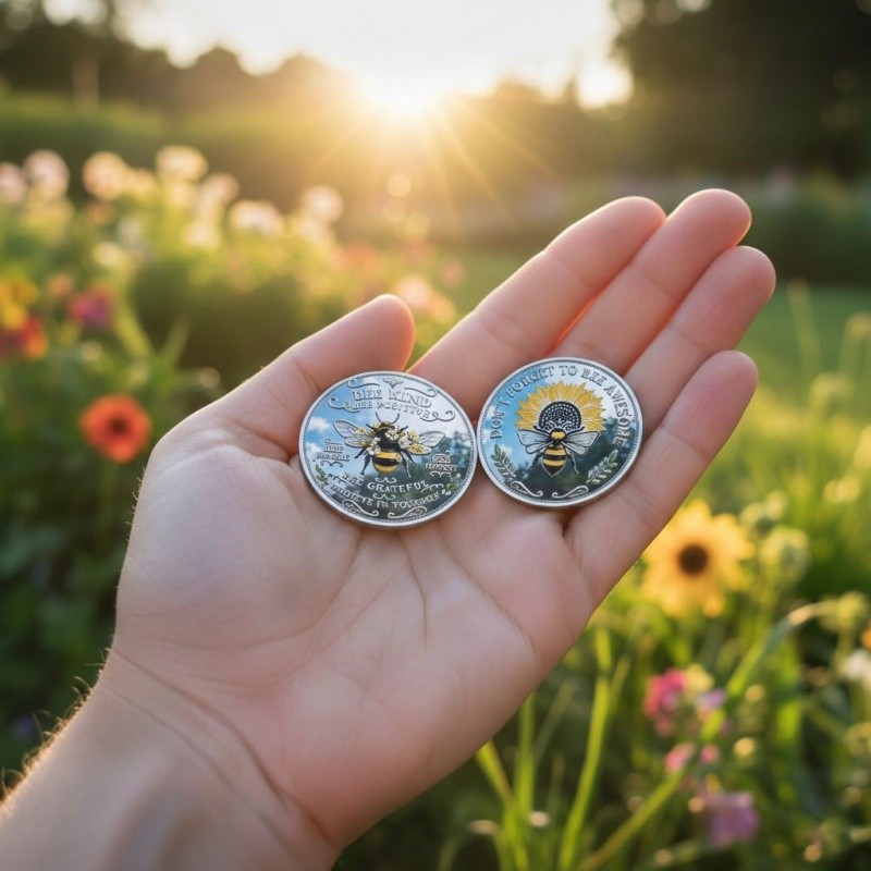 Bee Kind Positivity Commemorative Coin Inspirational Challenge Coin ...