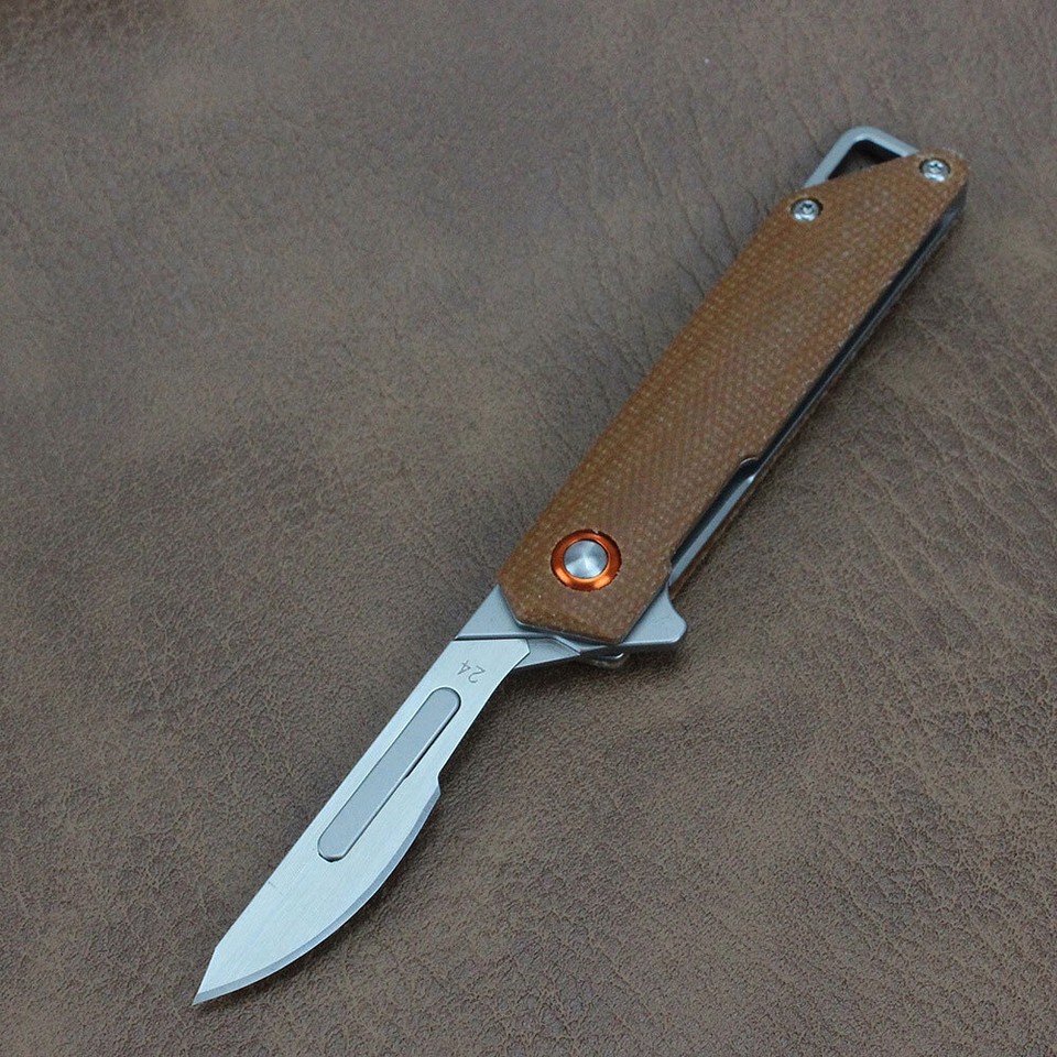 Carbon Fiber Pocket Scalpel Folding Blade Knives Utility Knife Outdoor ...