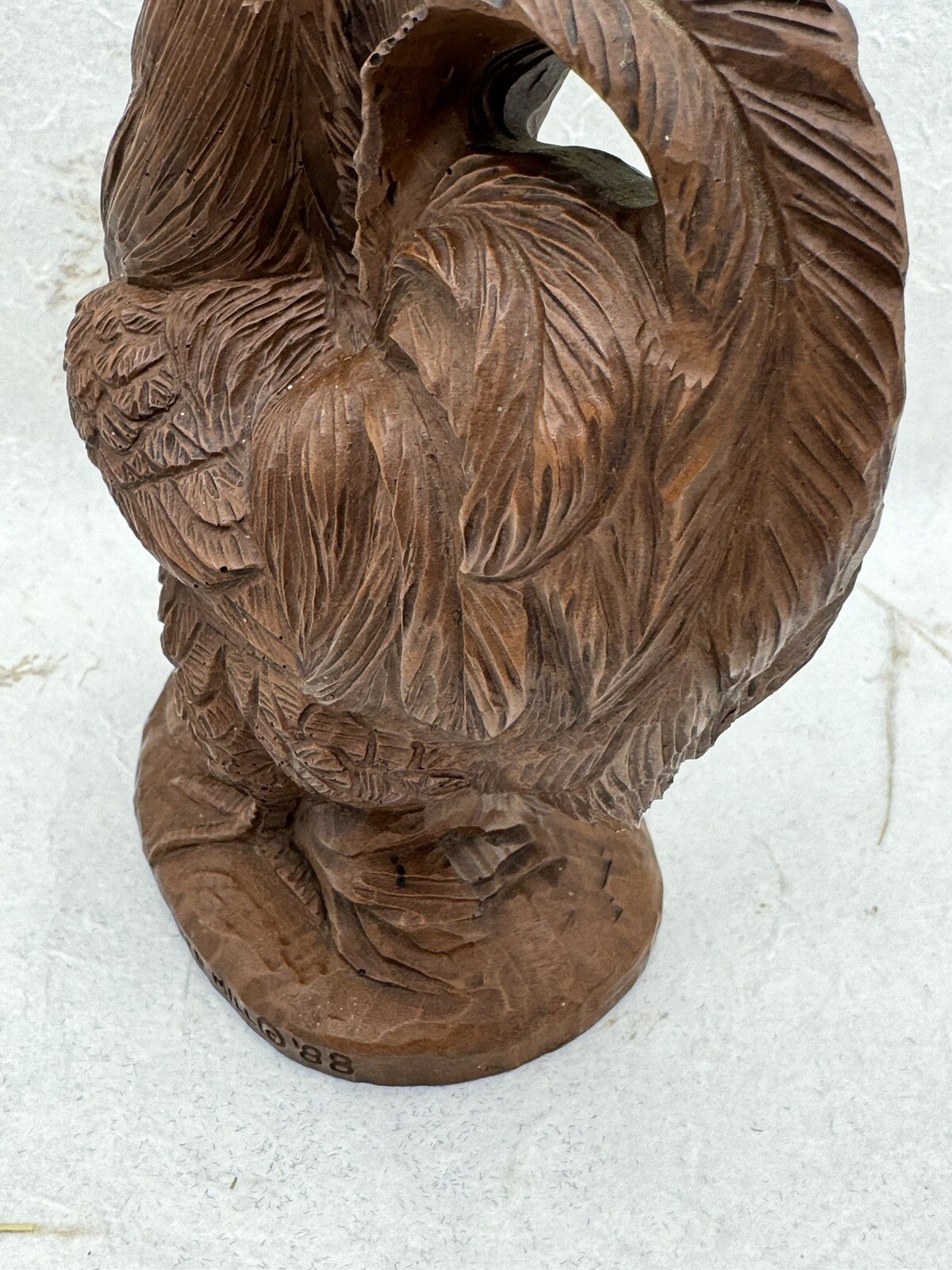 Red Mill Rooster Pecan Shell Sculpture / Wooden Rooster Figurine 7 ...