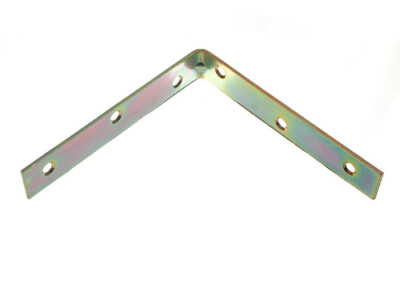 24 X Corner Brace Support Right Angled L Brackets Yzp Steel 125mm ( 5 ...