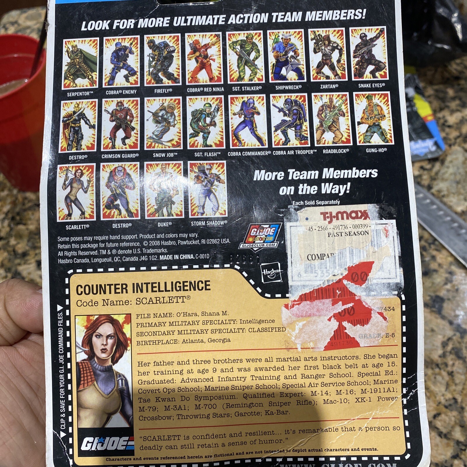 NEW MOC 2008 HASBRO GI JOE 25TH ANNIVERSARY SCARLETT COUNTER INTELLIGENCE | eBay