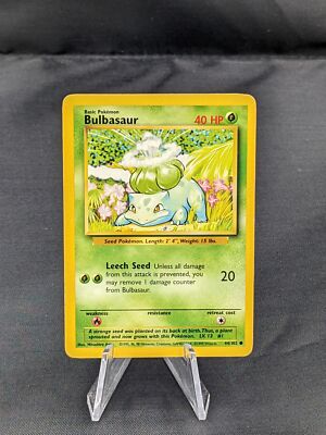 Pokémon TCG Bulbasaur Base Set 44/102 HP | eBay