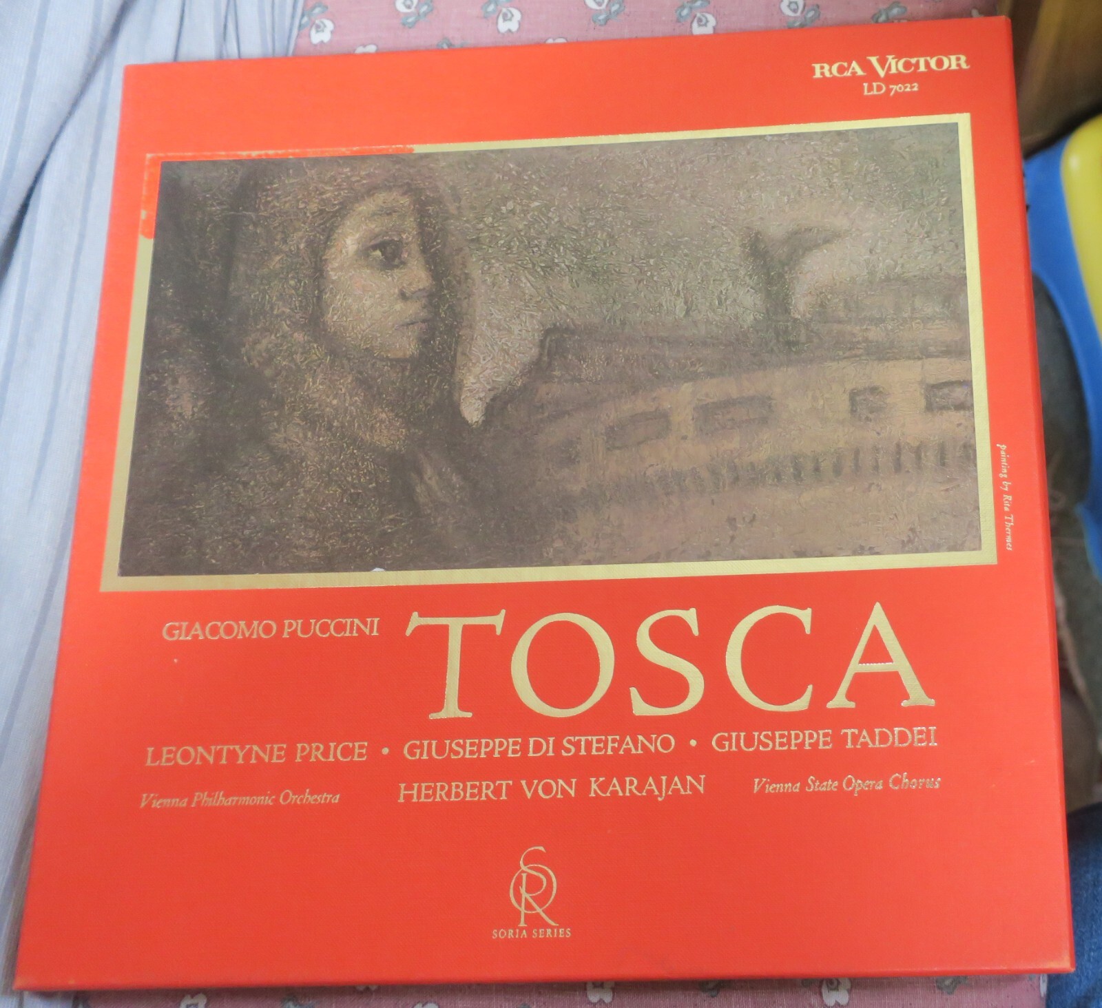 3 PUCCINI OPERA LP SETS IN BOXES WITH LIBRETTO BOOKLETS:TOSCA,LA BOHEME ...