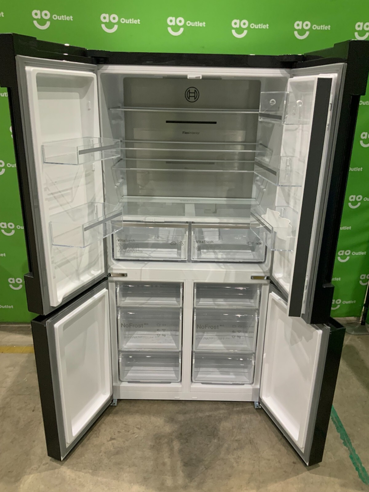 Bosch American Fridge Freezer - Black / Stainless KFN96AXEA Frost Free ...