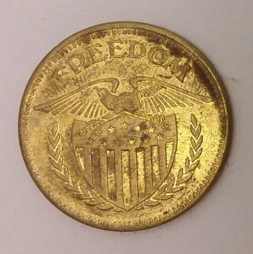 Freedom Brass Coin Token 28mm | eBay