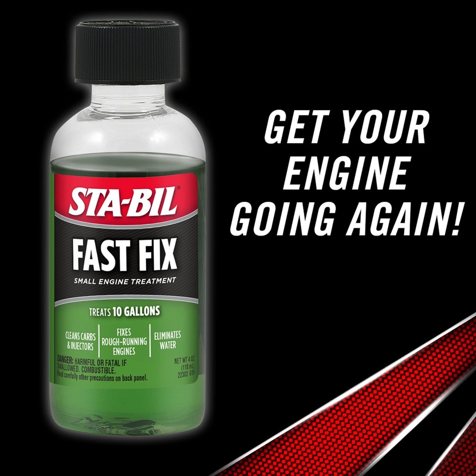 STA-BIL 22303 Fast Fix Small Engine Treatment Cleans Carbs & Injectors ...