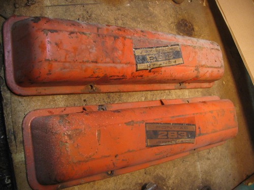 283 Pontiac Valve Covers SBC Small Block Chevy Vintage | eBay