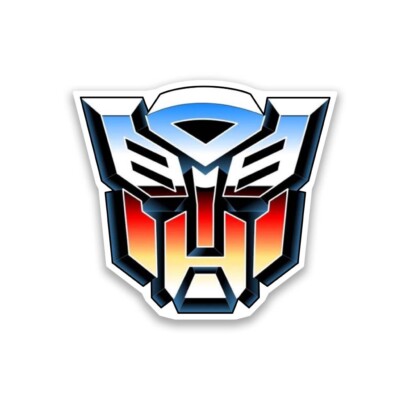 Transformers Vinyl Sticker 4" Wide - Includes Two Stickers | eBay