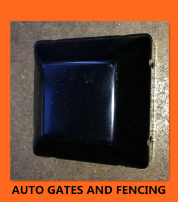 Galvanized Black powder coated Steel Post Cap for post 65x65 | eBay