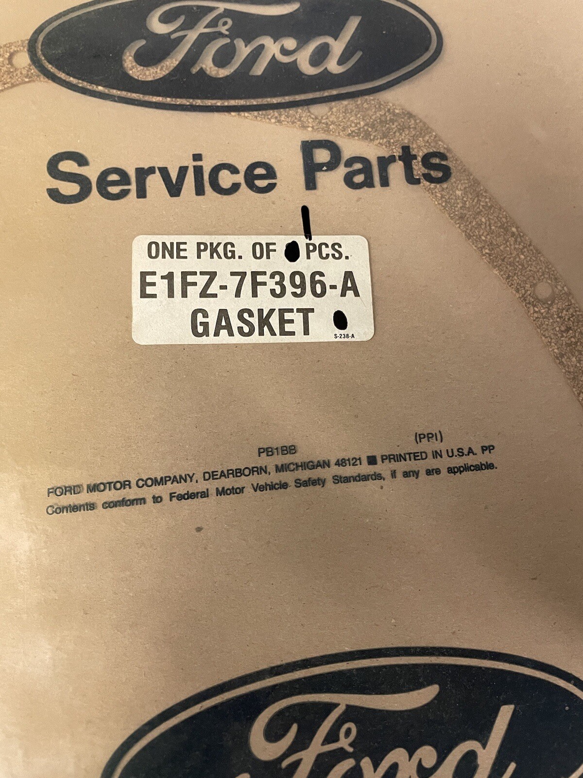 Ford OEM Main Control Cover Gasket NOS E1fz-7f396-a ATX 1981 - 1989 ...