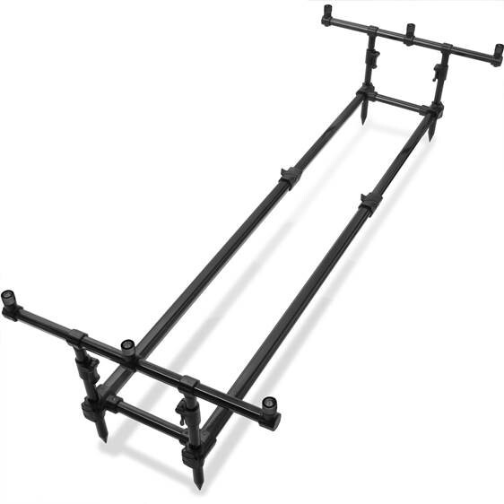 Carp Rod Pod Stand For 3 Rods Solid Square Setup Fully Adjustable Matt ...