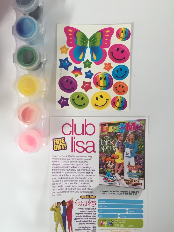 Lisa Frank Craft Kit Vintage Forever Treasures Keepsake Frame Box Set ...