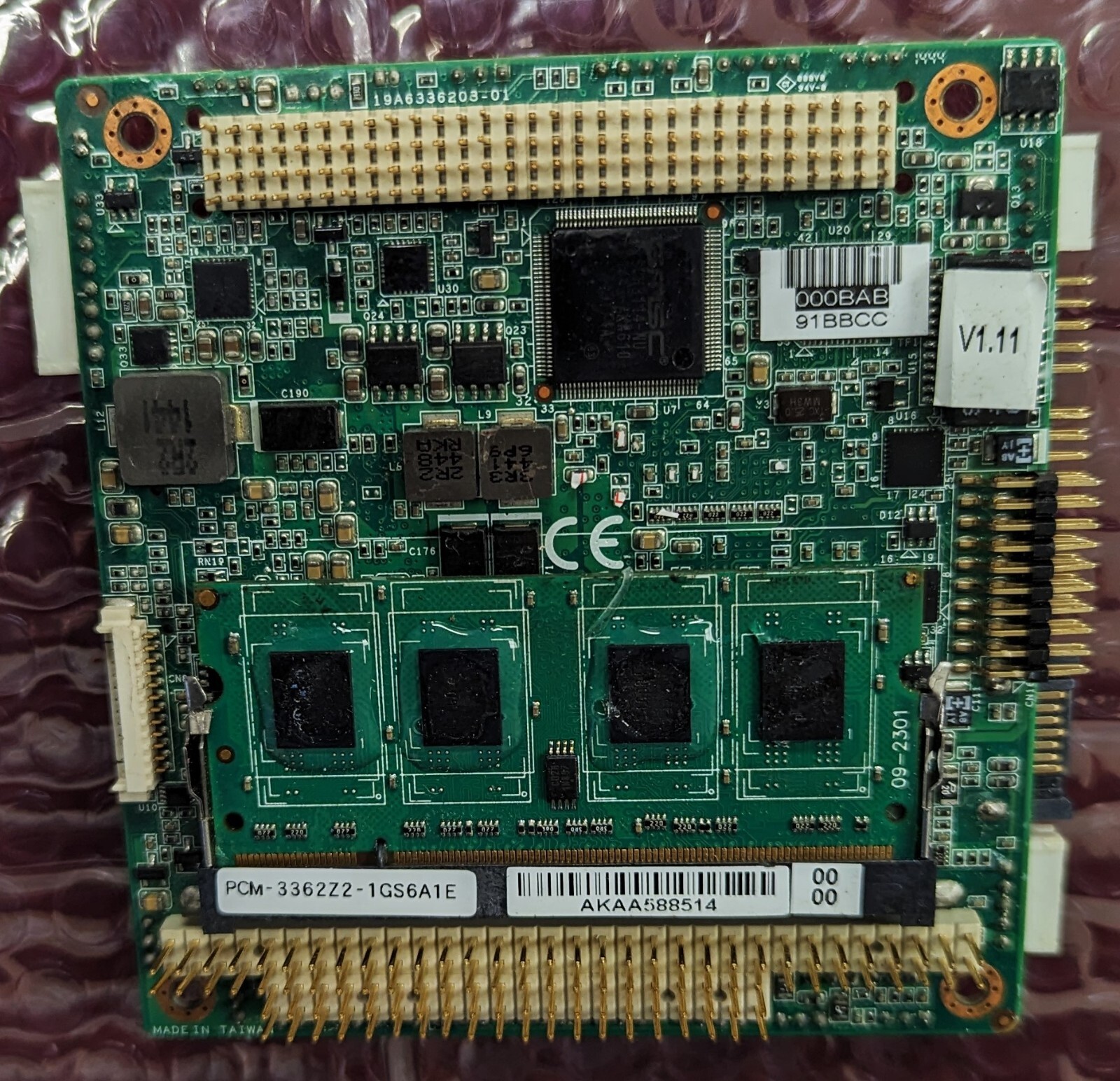 Advantech PCM-3362Z2-1GS6A1E REV:A1 19A6336203-01 Intel Atom N450 PC ...