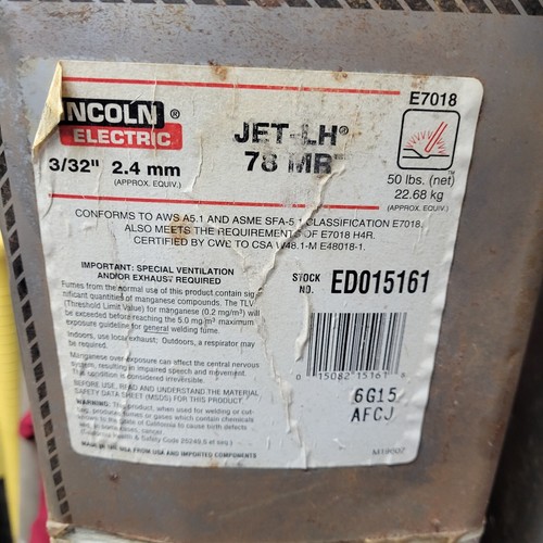 50 Pounds Of Lincoln Electric Welding Rod JET- LH 78 MR 3/32" | eBay