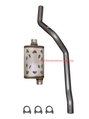 84 - 01 Jeep Cherokee 4.0 Performance Exhaust w/ Flow Chaser Muffler | eBay