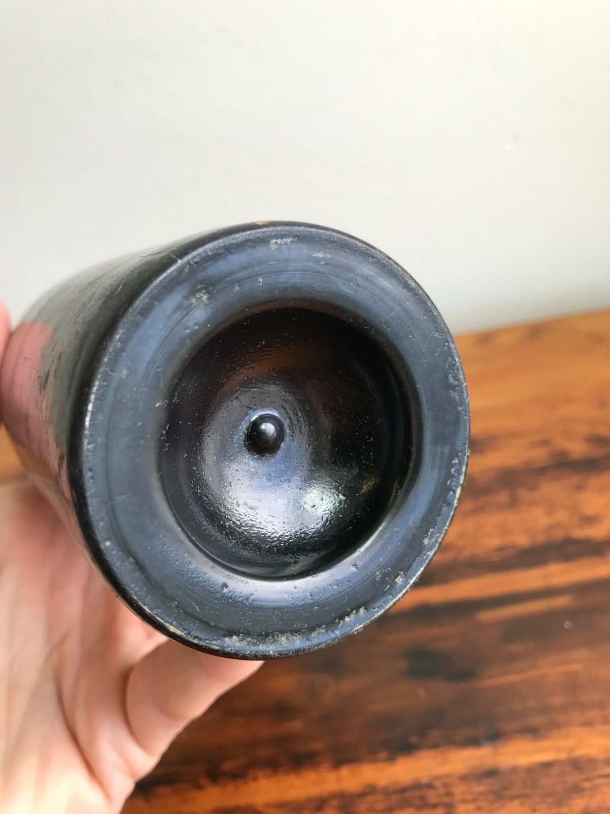 Vintage Primitive Hock Turn Mold Long Neck Wine Bottle 1880's | eBay