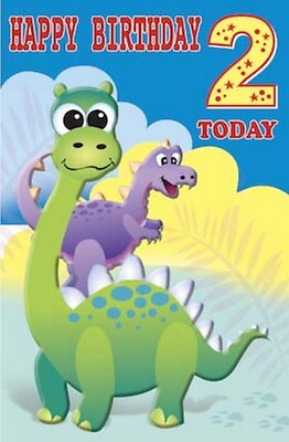 Happy Birthday 2 Today Card | eBay Australia
