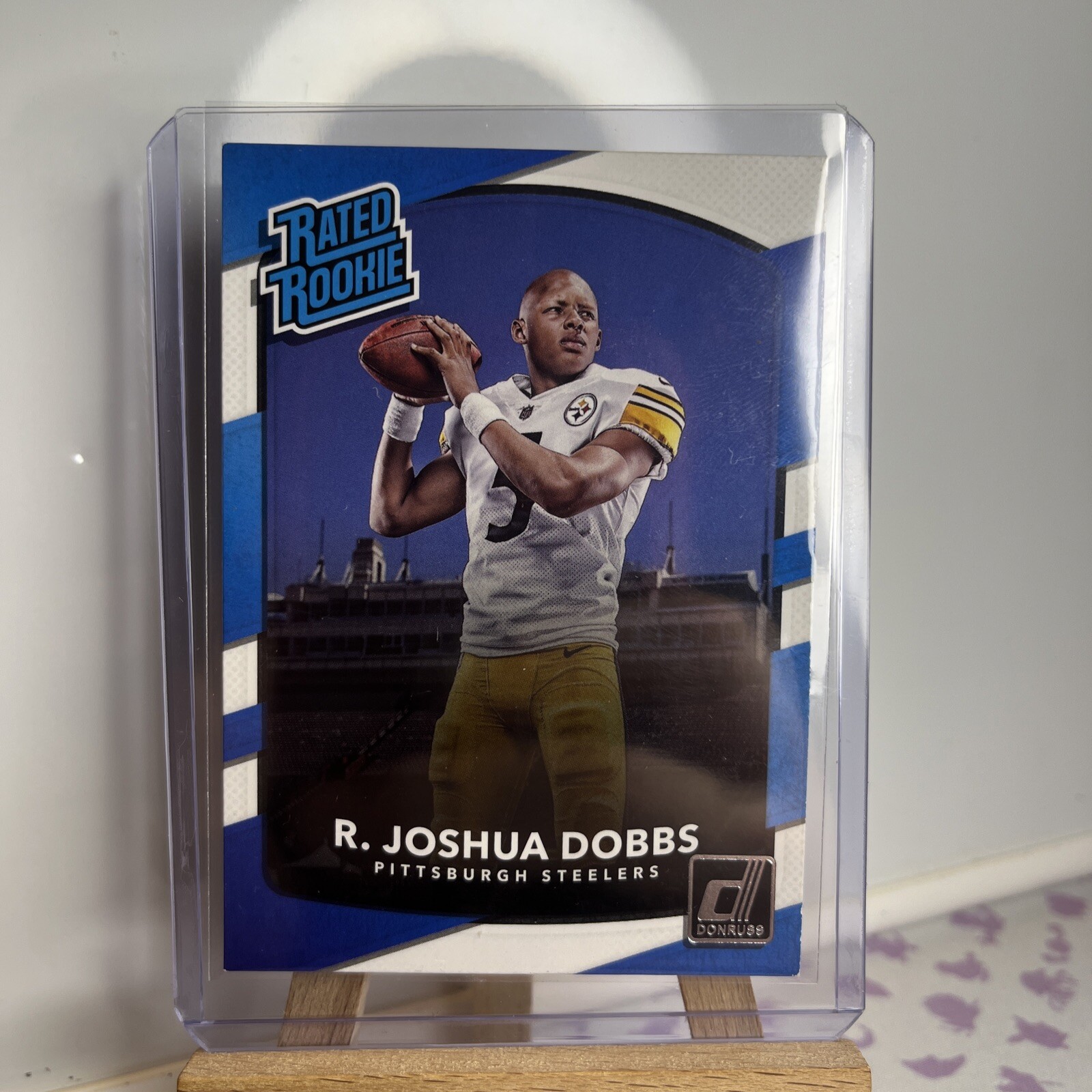 2017 Donruss Football R. Joshua Dobbs Rated Rookie card #331 Pittsburgh ...