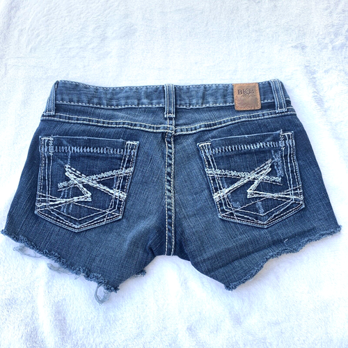 BKE Denim Jean Shorts Cuf-off Women's 25 Stella Stretch Frayed Hem ...