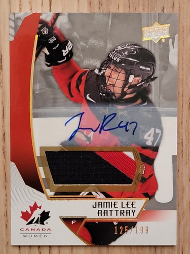 Jamie Lee Rattray /199 Auto Patch 2019 Women's Team Canada Juniors ...