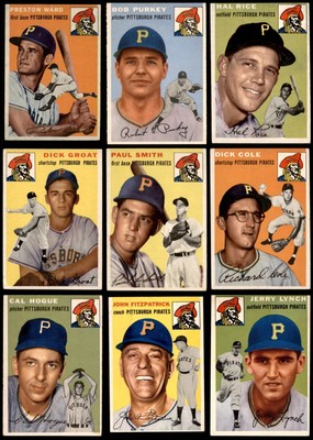 1954 Topps Pittsburgh Pirates Near Team Set 5 - EX (14 / 18 cards) | eBay