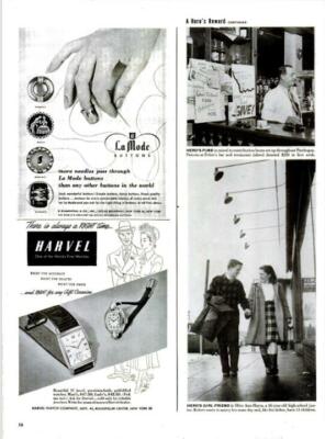 1948 Harvel Watch PRINT AD Women and Men Models | eBay