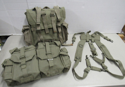 South African SADF Pattern 70 Rucksack Web Gear Kidney Pouches Belt ...