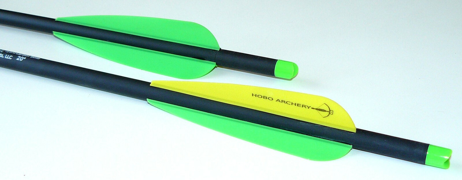 20" Carbon Crossbow Bolts Green/Yellow Parabolic Arrows 9 Weight Sorted ...