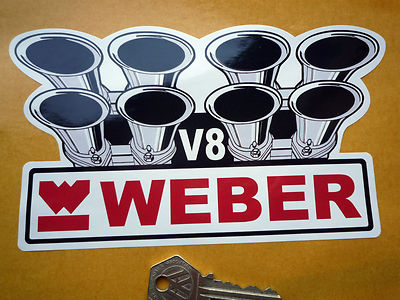 WEBER V8 carburettor car stickers suit Ferrari Ford Rover MG Maserati ...