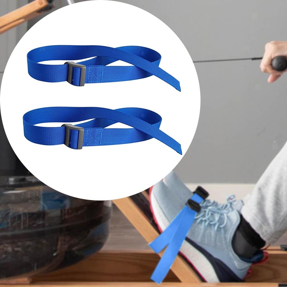 2Pcs Rowing Machine Feet Straps Fitness Foot Straps Multifunction 29 ...
