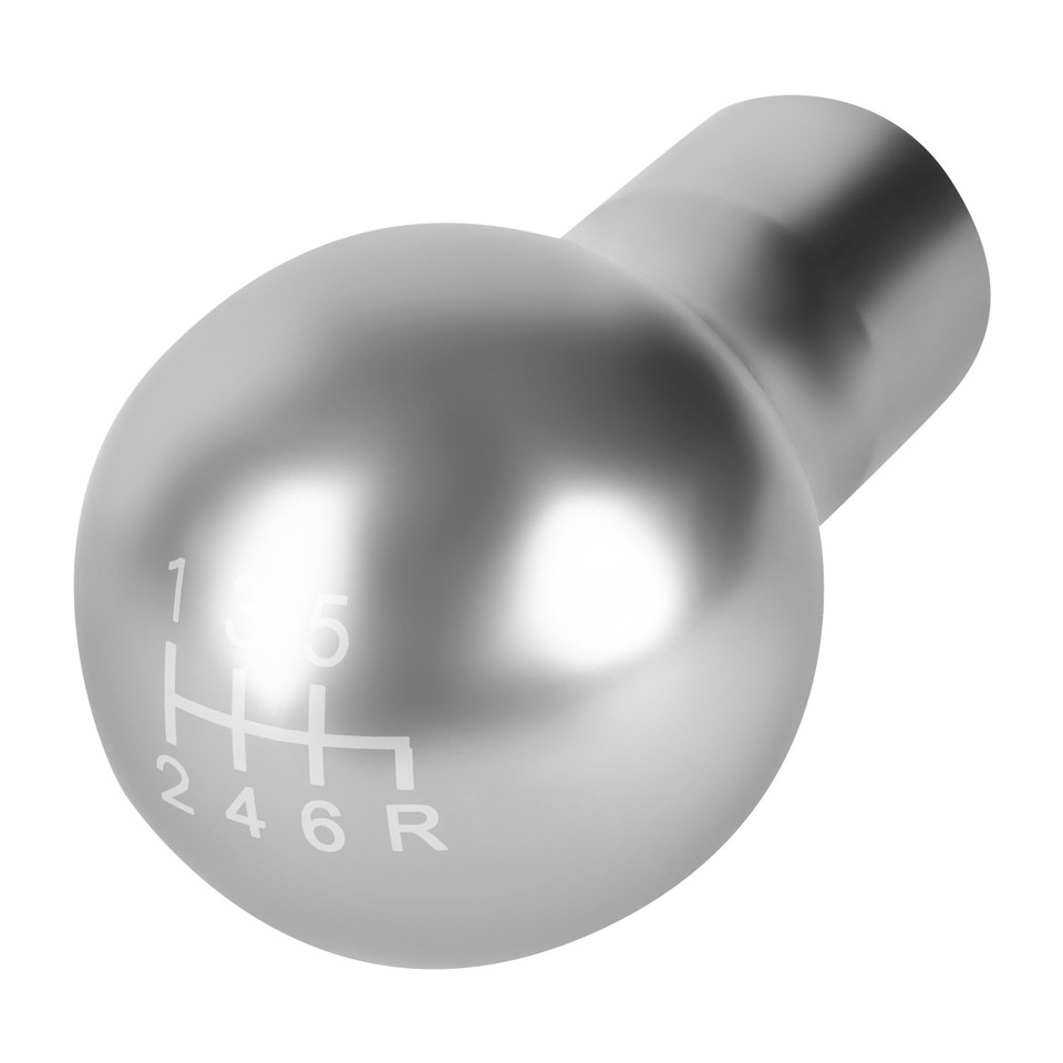 J2 Universal Aluminum Spherical Teardrop Shift Knob Silver w/ Thread ...