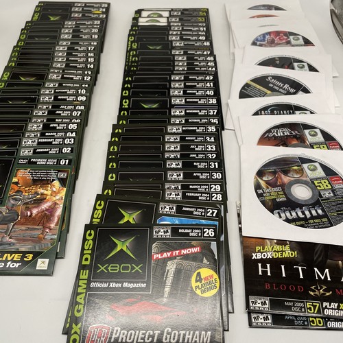 Lot of 71 Original XBOX XboxMagazine Game Demo Adult Owned EXC Discs 1 ...