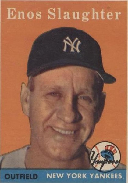 1958 Topps - #142 Enos Slaughter for sale online | eBay