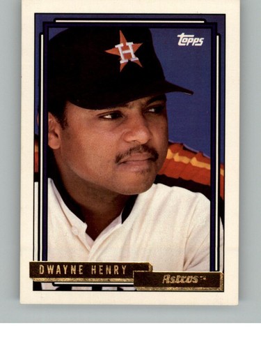 1992 Topps Dwayne Henry 668 Houston Astros Gold | eBay
